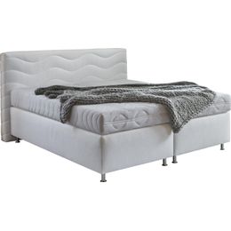 Boxspringbett, B:215cm L:210cm, wei&szlig;, Westfalia Schlafkomfort, Bezug Bett: Microvelours (100% Polyester) oder Feinstruktur (100% Polyester);Bezug