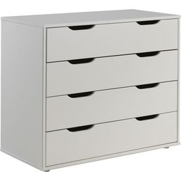 Schubkastenkommode Vipack, B:88,5cm H:72cm T:43,3cm, weiß, Holzwerkstoff, Sideboards, "Pino"