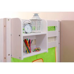Kinderregal Ticaa, B:40cm H:44cm T:17cm, wei&szlig;, FSC-zertifizierter Holzwerkstoff, Massivholz, Regale, Anbauregal in verschiedenen Breiten, Kiefer