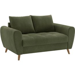 2-Sitzer MR. COUCH, B:160cm H:71cm T:90cm, grün, Memphis (Grundgewebe - 100% Polyester; Nutzschicht- 90% Polyester / 10% Polyamide), Sofas,