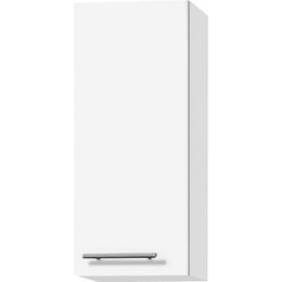 H&auml;ngeschrank Optifit, B:30cm H:70,4cm T:34,9cm, wei&szlig;, K&uuml;che, Schr&auml;nke, "Bern", Breite 30 cm, 70 cm hoch, mit 1 T&uuml;r, mit Metallgriff