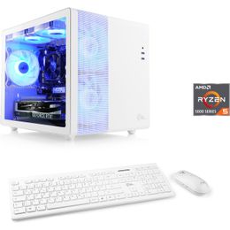 CSL PC "Cube V24186", Microsoft Windows 11 Home (64 Bit), 16 GB RAM 500 GB SSD, wei&szlig;, Desktop-PCs