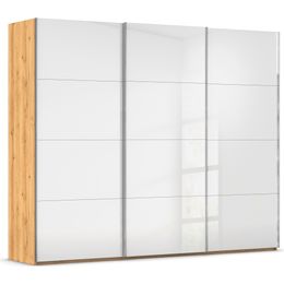 Schwebetürenschrank Rauch, B:271cm H:223cm T:68cm, weiß, Holzwerkstoff, Schränke, "Kleiderschrank Schrank Garderobe Schlafzimmerschrank SCALE-FYRA",