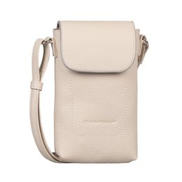 Tom Tailor Damen Handytasche "Elis", wei&szlig;, Polyurethan, clean, gepflegt, gepr&auml;gtes Muster, unifarben, Taschen, aus weich gek&ouml;rntem Lederimitat