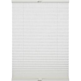 Sch&ouml;ner Wohnen Kollektion Plissee, B:80cm H:130cm, wei&szlig;, SCH&Ouml;NER WOHNEN-KOLLEKTION, Obermaterial: 100% Polyester, Badezimmer, Plissees, "Marla", verschraubt, mit Leinen-Optik