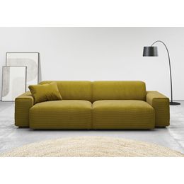 Big-Sofa Andas, B:254cm H:71cm T:101cm, grün, 95% Polyester, 5% Nylon, Sofas, "Glimminge auch in Breitcord, Feincord + Easy care-Bezug", besondere