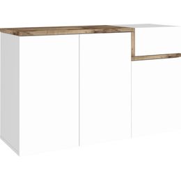 Schuhschrank Inosign, B:120cm H:80cm T:40cm, wei&szlig;, FSC-zertifizierter Holzwerkstoff, Flur, Schr&auml;nke, "Zet", Breite 120 cm
