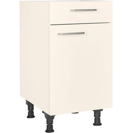 Unterschrank Nobilia, B:45cm H:87cm T:58,3cm, wei&szlig;, K&uuml;che, Schr&auml;nke, ""Touch", Ausrichtung w&auml;hlbar, vormontiert, in den Breiten 30, 45 und", 60 cm