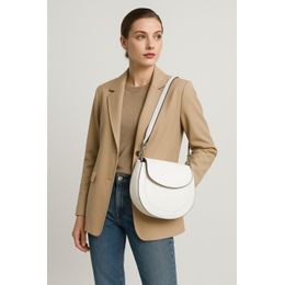 Damen Schultertasche "Bianco Luxe", Collezione Alessandro, weiß, Leder, Taschen, aus Leder in luxuriösem weiß