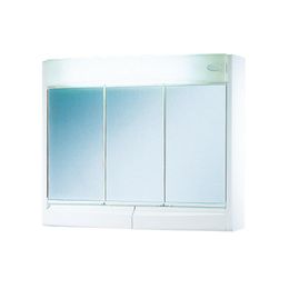 Spiegelschrank Jokey, B:60cm H:51cm T:18cm, wei&szlig;, Kunststoff, Badezimmer, Schr&auml;nke, "Saphir", wei&szlig;, 60 cm Breite