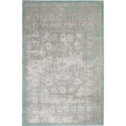 Teppich LUXOR living, B:133cm H:13mm L:190cm, gr&uuml;n, Kunstfaser, Wohnzimmer, Teppiche, "Rossini", Vintage Design, ideal im Wohnzimmer & Schlafzimmer