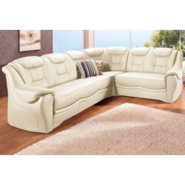 Sit & More Ecksofa SIT & MORE, B:265cm H:94cm T:215cm, weiß, PRIMABELLE-Microfaser (100% Polyester);SOFTLUX-Kunstleder;Luxus-NaturLEDER, Wohnzimmer, Sofas,