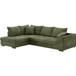 Ecksofa MR. COUCH, B:303cm H:86cm T:202cm, grün, Memphis (Grundgewebe - 100% Polyester; Nutzschicht- 90% Polyester / 10% Polyamide), Wohnzimmer,