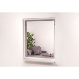 Insektenschutz-Fensterrahmen "EASY", B/H: 130cm x 150cm, weiß, Hecht INTERNATIONAL, Insektenschutzgitter, weiß/anthrazit, BxH: 130x150 cm