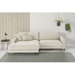 Ecksofa Inosign, B:272cm H:84cm T:190cm, weiß, 95% Polyester, 5% Nylon, Wohnzimmer, Sofas, "Downtown, B/T/H: 272/190/84 cm L-Form", weicher