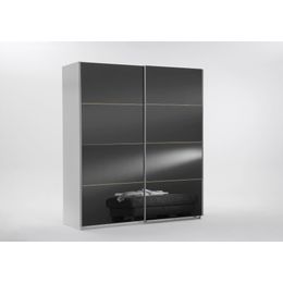 Schwebet&uuml;renschrank wimex, B:180cm H:210cm T:65cm, wei&szlig;, Schr&auml;nke, "Easy", mit Vollglas