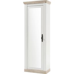 Garderobenschrank Home Affaire, B:73cm H:201cm T:38cm, weiß, Holzwerkstoff, Flur, Schränke, "Florenz"