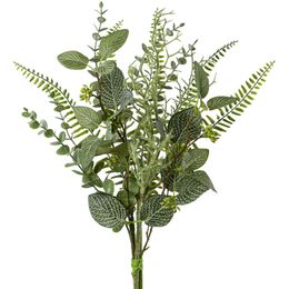 Kunstblumenstrau&szlig; Creativ green, B:30cm H:56cm T:10cm, gr&uuml;n, Polyester, Kunstpflanzen, "Gr&uuml;n-Mix-Bouquet"