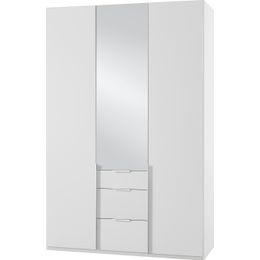 Kleiderschrank wimex, B:135cm H:236cm T:58cm, wei&szlig;, Schlafzimmer, Schr&auml;nke, "New York", mit Spiegelt&uuml;r