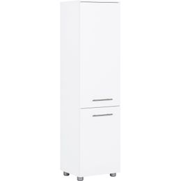 Midischrank Optifit, B:40cm H:150,4cm T:34,8cm, wei&szlig;, Holzwerkstoff, Badezimmer, Schr&auml;nke, "Bern"