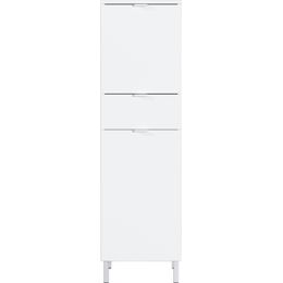 Midischrank Germania, B:34cm H:120cm T:34cm, wei&szlig;, Badezimmer, Schr&auml;nke, "GW-Mauresa"