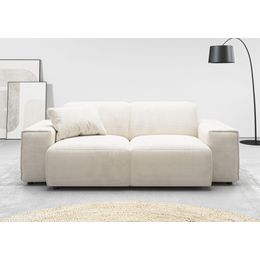 2-Sitzer Andas, B:194cm H:71cm T:101cm, weiß, 95% Polyester, 5% Nylon, Sofas, "Glimminge auch in Breitcord + Feincord + Easy care-Bezug", besondere