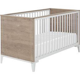 Babybett GALIPETTE, B:74cm H:84cm L:150cm, weiß, Spanplatte, Babybetten, "MARCEL"