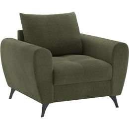 Sessel MR. COUCH, B:96cm H:71cm T:90cm, grün, Memphis (Grundgewebe - 100% Polyester; Nutzschicht- 90% Polyester / 10% Polyamide), Wohnzimmer, Sessel,