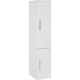 Midischrank Optifit, B:30cm H:149cm T:35cm, wei&szlig;, Holzwerkstoff, Badezimmer, Schr&auml;nke, "Ava"