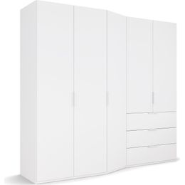Drehtürenschrank Rauch, B:247cm H:222cm T:60cm, weiß, Holzwerkstoff, Schränke, "Kleiderschrank Schrank Garderobe Wäscheschrank WAVE", in 2