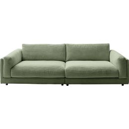 Big-Sofa 3C CANDY, B:294cm H:85cm T:150cm, grün, 88% Polyester, 12% Polyacryl, Sofas, "Karalis mit extra großer Sitztiefe, elegantes Mega Sofa zum