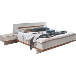 Bettanlage wimex, B:269cm H:96cm T:210cm, wei&szlig;, Holzwerkstoff, Schlafzimmerm&ouml;bel-Sets, "Gibraltar"