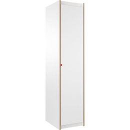 Mehrzweckschrank Tojo, B:39,8cm H:180cm T:55cm, weiß, MDF, Küche, Schränke, "steh", als Grund- und Anbaumodul für individuelle Erweiterungen