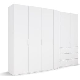 Drehtürenschrank Rauch, B:297cm H:222cm T:60cm, weiß, Holzwerkstoff, Schränke, "Kleiderschrank Schrank Garderobe Wäscheschrank WAVE", in 2