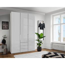 Dreht&uuml;renschrank Wiemann, B:148,5cm H:216cm T:58cm, wei&szlig;, Floatglas, Holzwerkstoff, Schr&auml;nke, "Monaco", mit Glasfront sowie hochwertigen Beschl&auml;gen