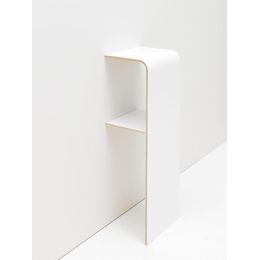 Wandregal Tojo, B:31cm H:85cm T:25cm, weiß, MDF, Wohnzimmer, Regale, "Tojo-find", aus MDF beschichtet, weiß, Höhe 85 cm