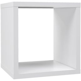 Regalw&uuml;rfel FORTE, B:38,2cm H:32,9cm T:32,9cm, wei&szlig;, Spanplatte, Regale, Regalw&uuml;rfel, B/H/T 38,2x38,3x32,9 cm, langlebige Beschichtung
