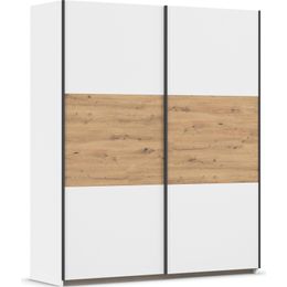 Schwebetürenschrank Rauch, B:175cm H:210cm T:59cm, weiß, Holzwerkstoff, Schränke, "Kleiderschrank Schrank Garderobe Garderobenschrank Wäscheschrank