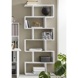 Aktenregal Inosign, B:80cm H:192cm T:24,6cm, wei&szlig;, FSC-zertifizierter Holzwerkstoff, Regale, "Calli", Regal im modernen Design, Breite 80 cm x H&ouml;he