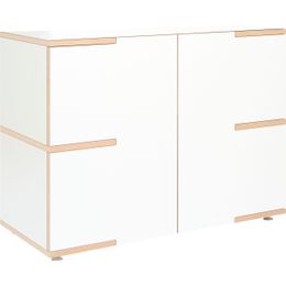 Mehrzweckschrank Tojo, B:100cm H:75cm T:40cm, weiß, MDF, Küche, Schränke, "stau"