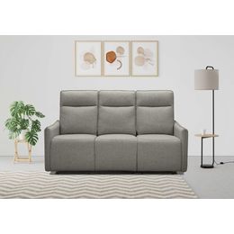 3-Sitzer DOREL HOME, B:180cm H:102cm T:86cm, gr&uuml;n, Sofas, "Lugo, Kinosofa mit Reclinerfunktion in Kunstleder und Webstoff", mit manueller