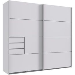 Schwebetürenschrank wimex, B:225cm H:208cm T:64cm, weiß, Spanplatte, Schränke, "Saigon, mit kompletter Innenausstattung, Made in Germany",