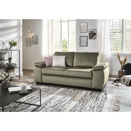 Schlafsofa DIE PLANBAR, B:196cm H:90cm T:100cm, grün, 100% Polyester, Kinderzimmer, Sofas, "MP-PD19021", mit Längsschläferfunktion 140x210 cm