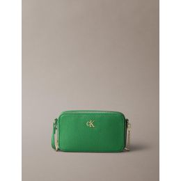 Damen Mini Bag "MINIMAL MONO CAMERA BAG", Calvin Klein Jeans, grün, Lederimitat, Polyester, unifarben, Taschen, Abendtasche, kleine Schultertasche,