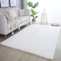Hochflor-Teppich, B:200cm H:20mm L:290cm, beige, Ayyildiz Teppiche, Polyester, Teppiche, "POUFFY 5100", Läufer, weicher glatter Softflor, Kaninchen