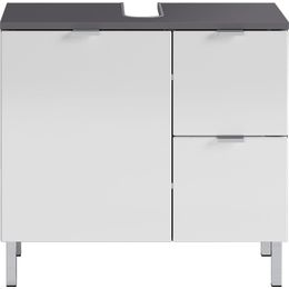 Waschbeckenunterschrank Germania, B:60cm H:56cm T:34cm, wei&szlig;, Schr&auml;nke, "GW-Mauresa", in 2 Breiten, mit Schublade (+ Klappe), Soft-Close, Made in