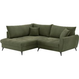 Ecksofa MR. COUCH, B:230cm H:71cm T:190cm, gr&uuml;n, Memphis (Grundgewebe - 100% Polyester; Nutzschicht- 90% Polyester / 10% Polyamide), Wohnzimmer,