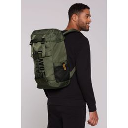 CAMP DAVID Herren Cityrucksack, gr&uuml;n, Kunstfaser, Rucks&auml;cke