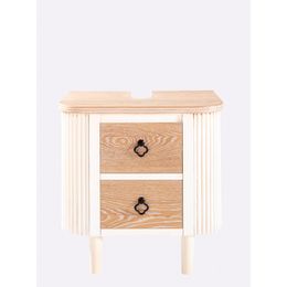 Waschbeckenunterschrank HEINE HOME, B:56cm H:56cm T:38,5cm, wei&szlig;, MDF, Badezimmer, Schr&auml;nke