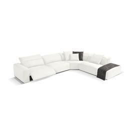 Ecksofa Egoitaliano, B:378cm H:95cm T:282cm, wei&szlig;, Wohnzimmer, Sofas, "Beverly, extravangantes Designsofa mit erstklassigem Sitzkomfort", wahlweise